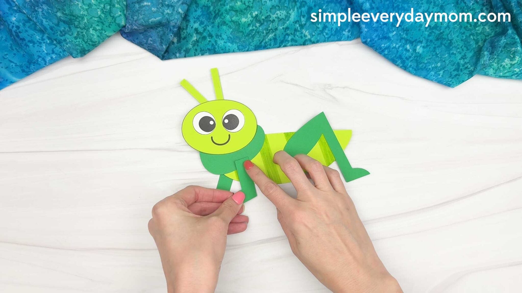 Grasshopper Craft for Kids [Free Printable Template]