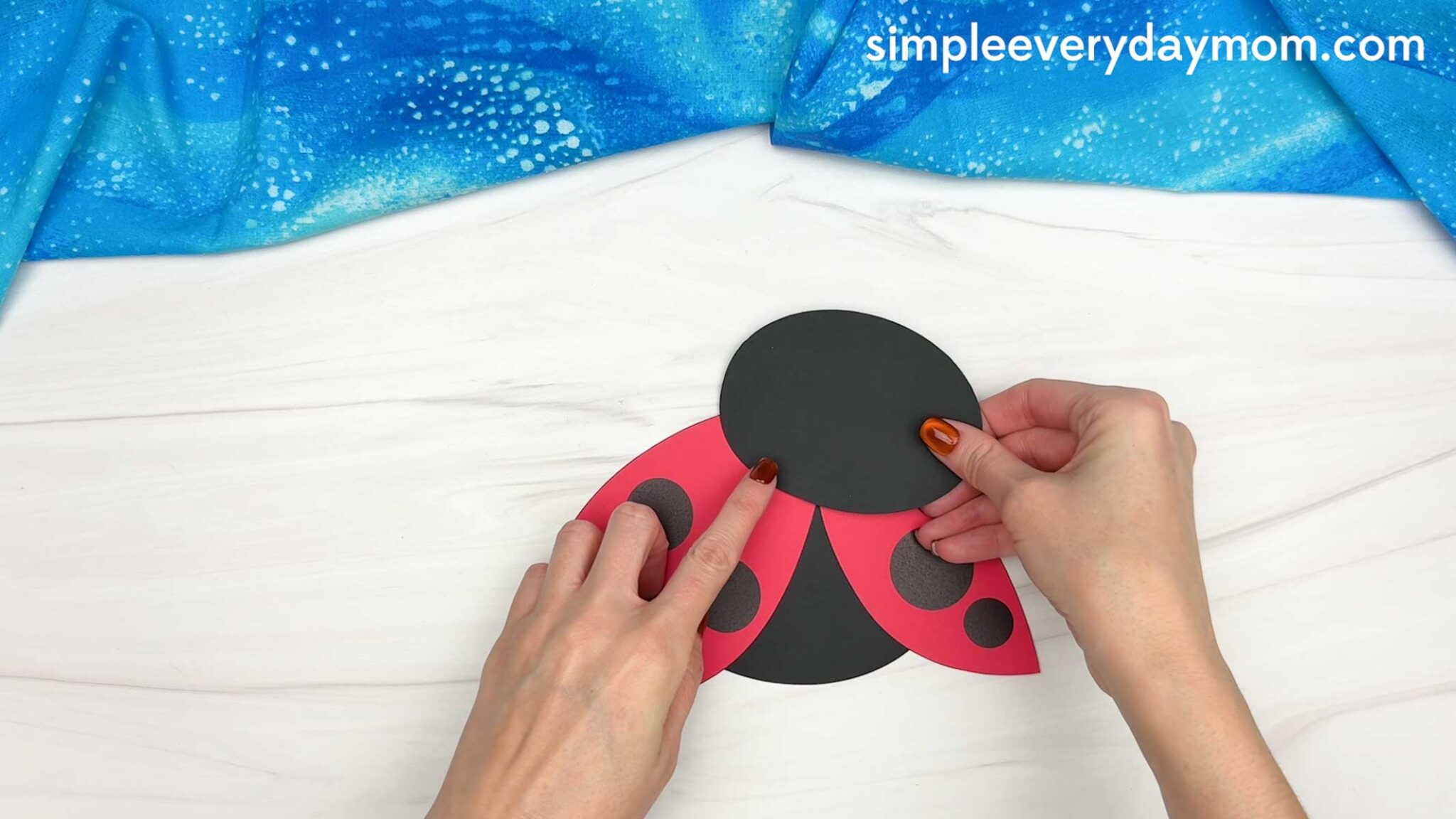 Ladybug Paper Craft for Kids [Free PDF Template]