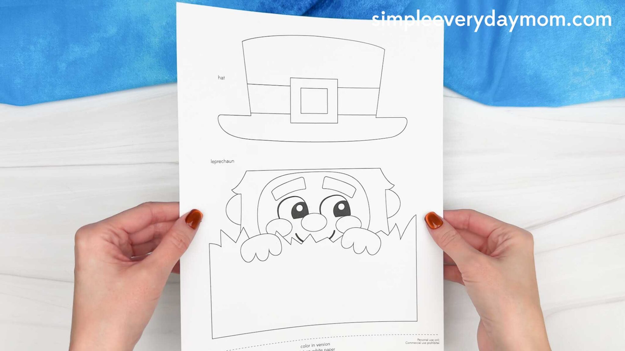 Sneaky Leprechaun Craft for Kids [Free PDF Template]