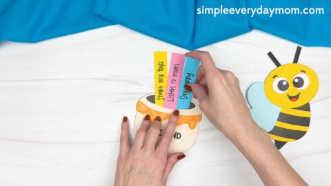 Bee Kind Craft for Kids [Free PDF Template]