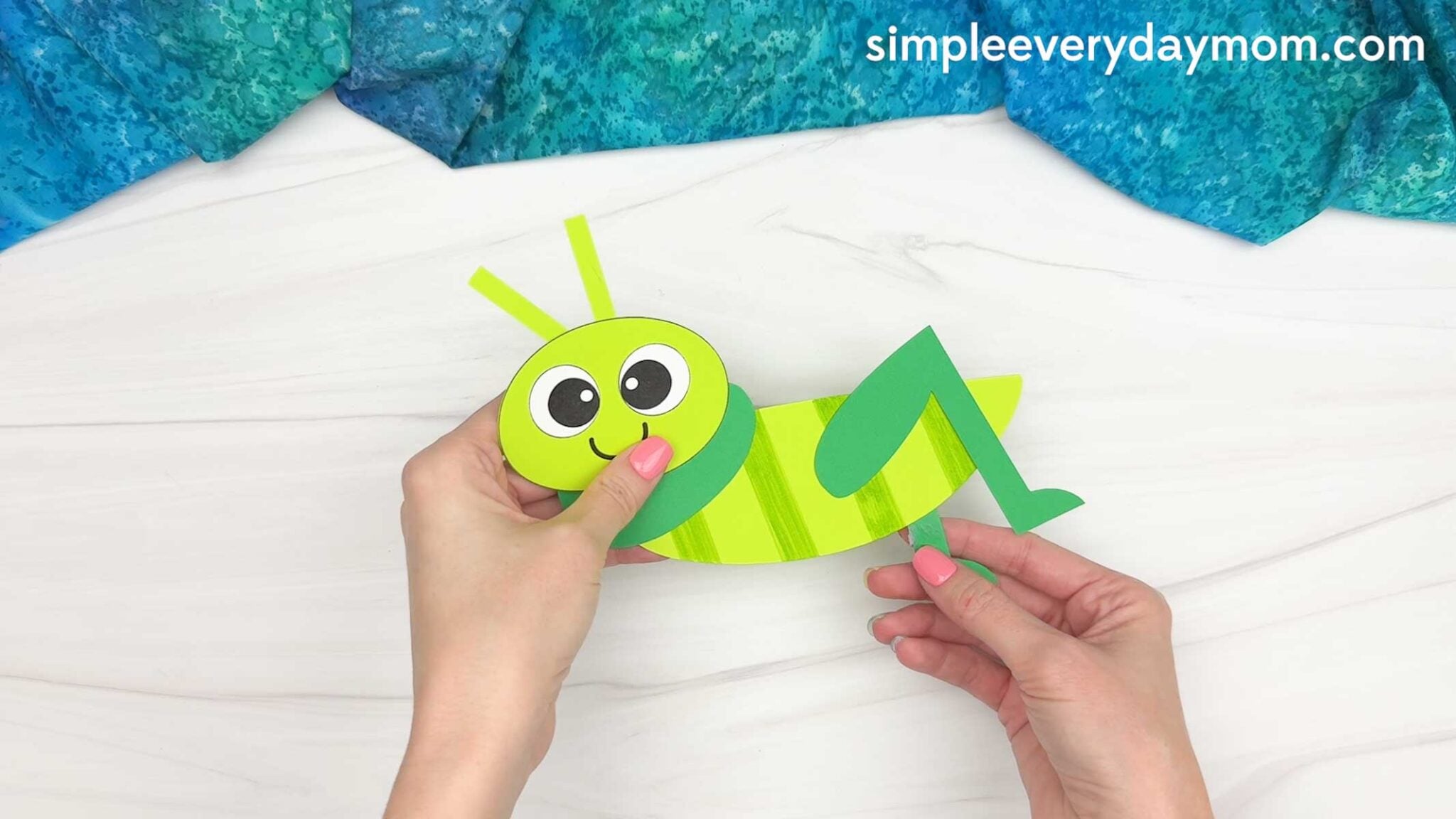 Grasshopper Craft for Kids [Free Printable Template]