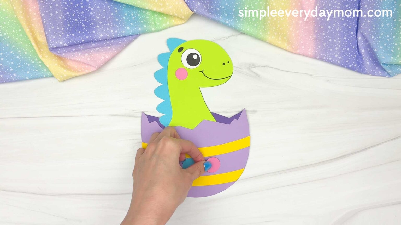 Dinosaur Easter Egg Craft for Kids [Free PDF Template]