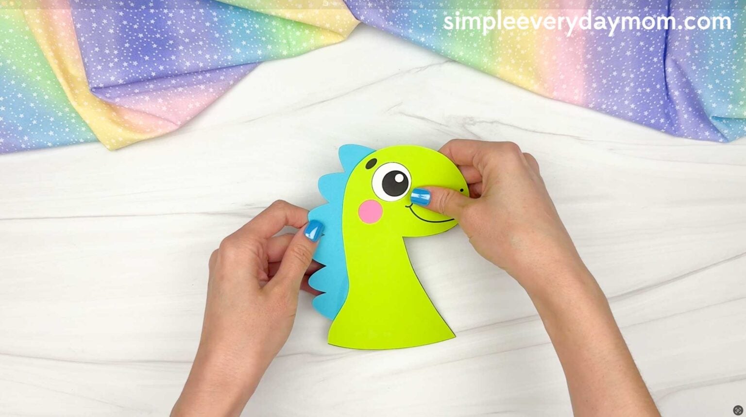 Dinosaur Easter Egg Craft for Kids [Free PDF Template]