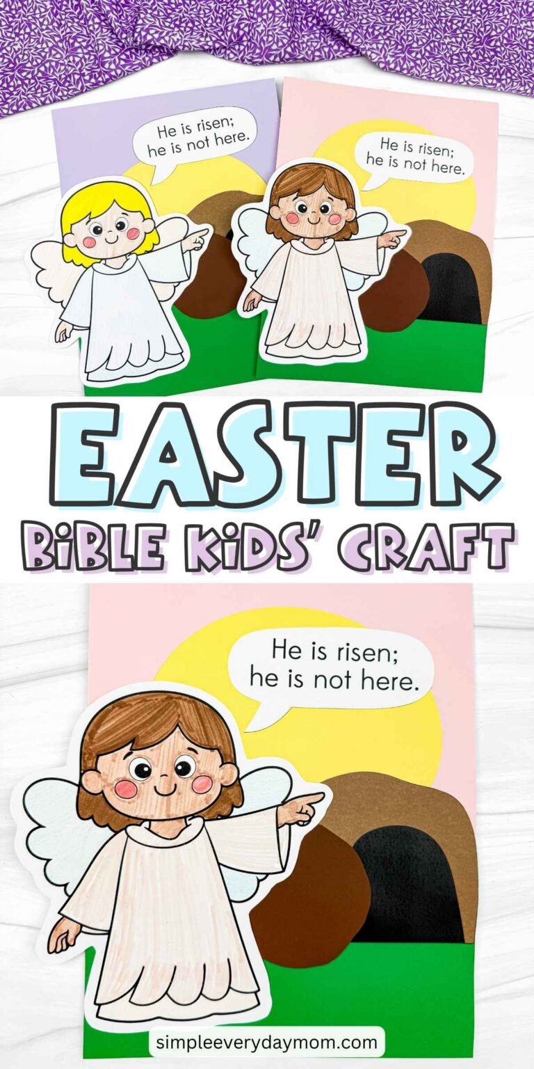 Easter Bible Craft for Kids [Free PDF Template]