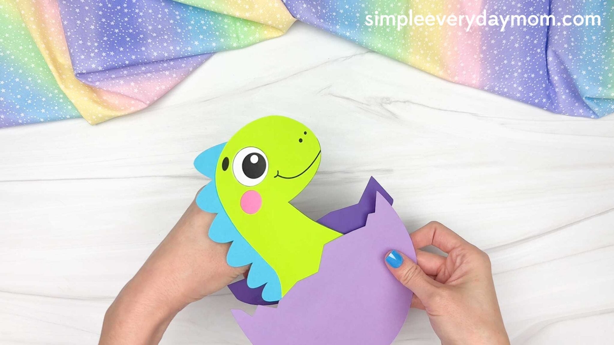 Dinosaur Easter Egg Craft for Kids [Free PDF Template]