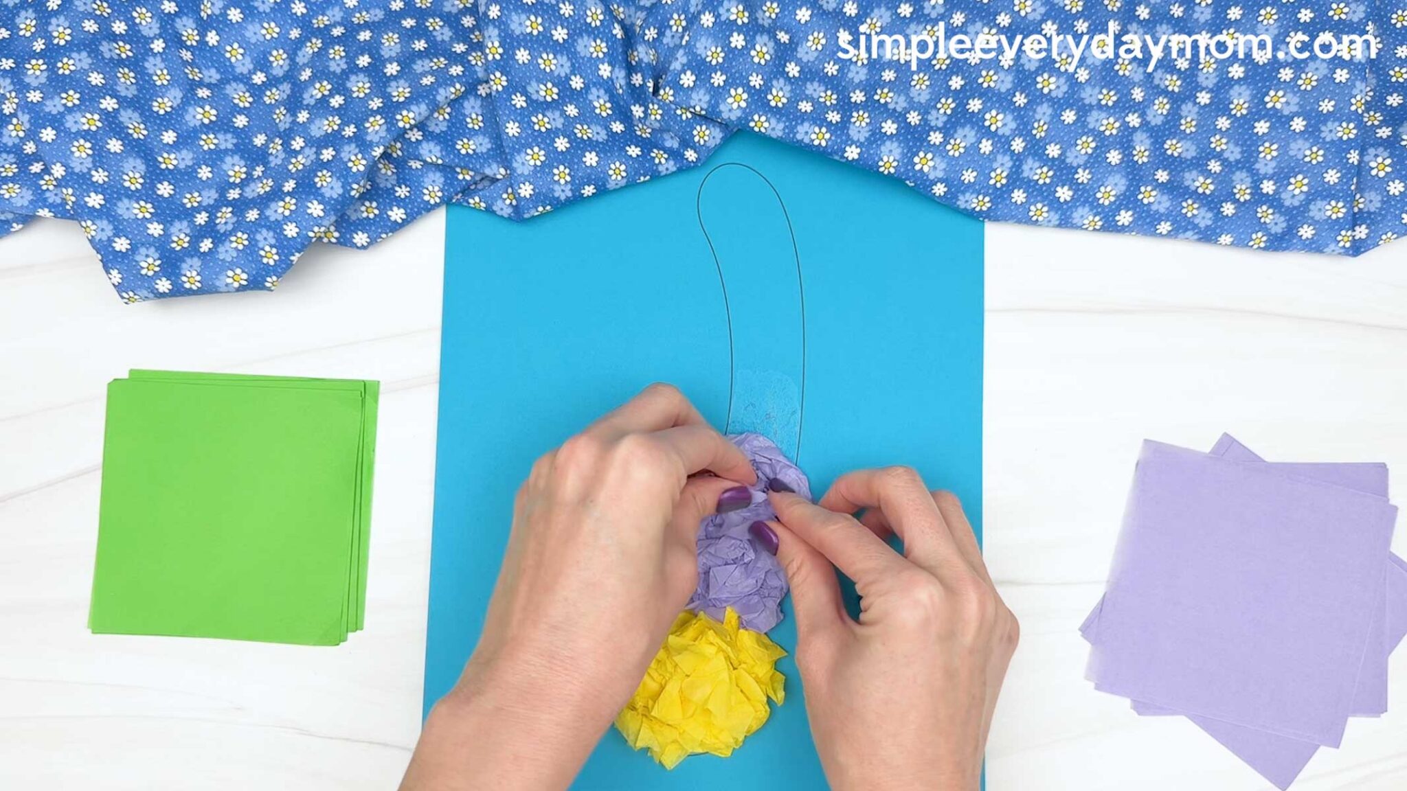 Dragonfly Tissue Paper Craft for Kids [Free PDF Template]