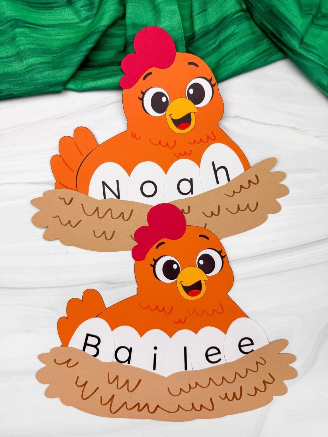 Chicken Name Craft for Kids [Free PDF Template]