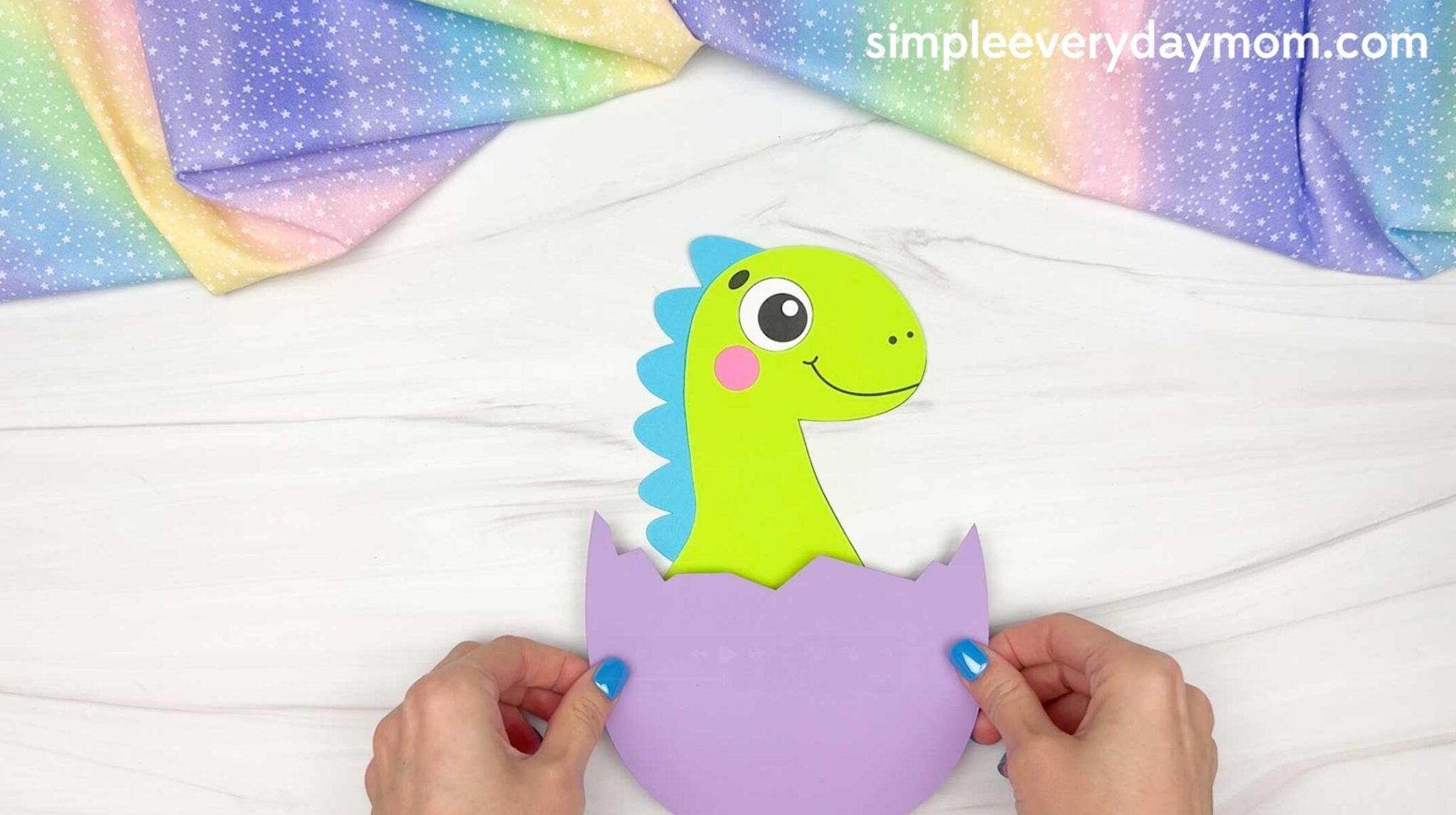 Dinosaur Easter Egg Craft for Kids [Free PDF Template]