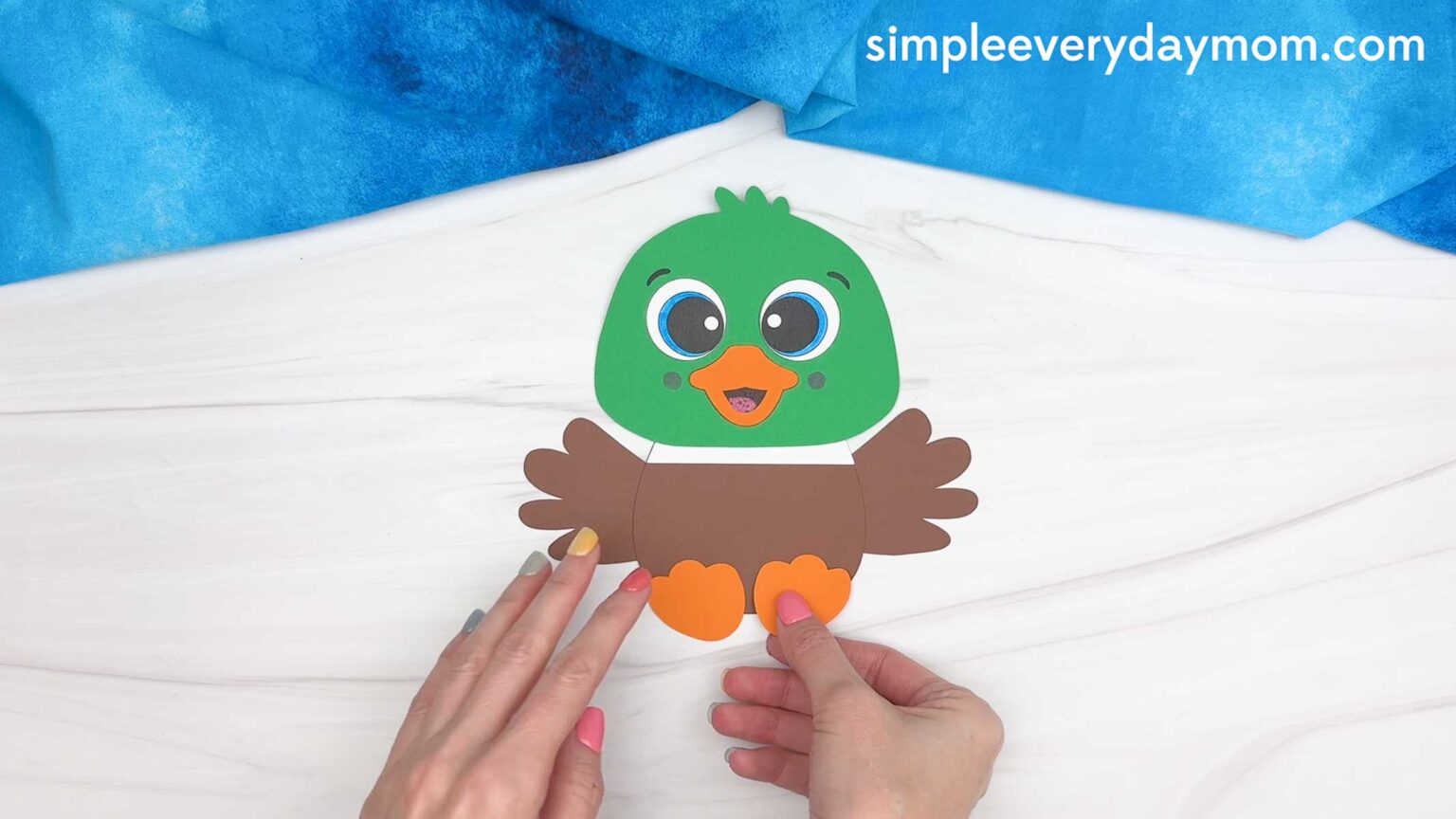 Baby Duck Craft for Kids [Free Printable Template]