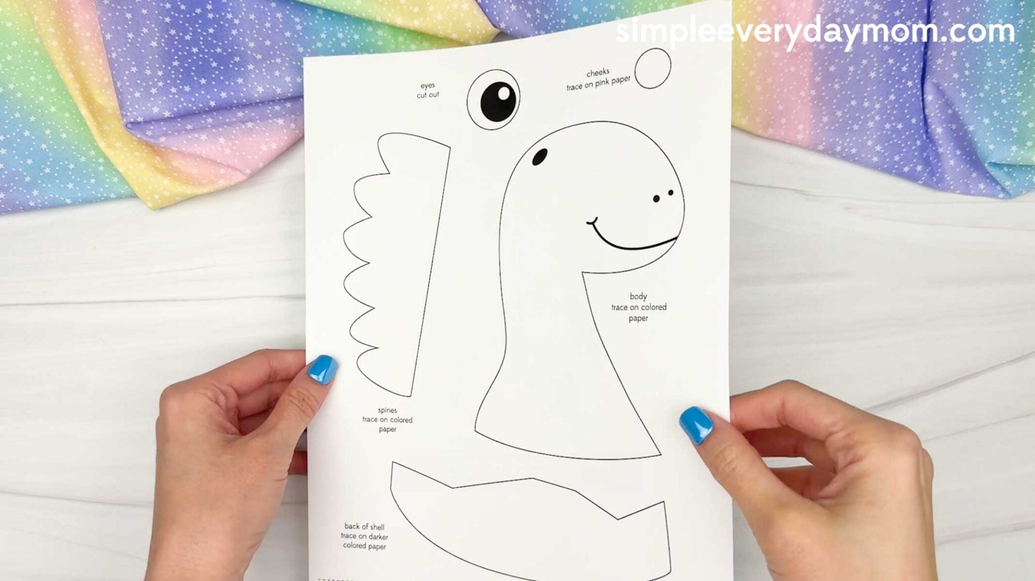 Dinosaur Easter Egg Craft for Kids [Free PDF Template]
