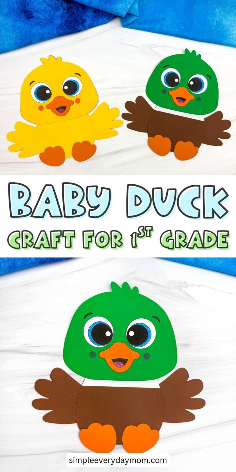 Baby Duck Craft for Kids [Free Printable Template]