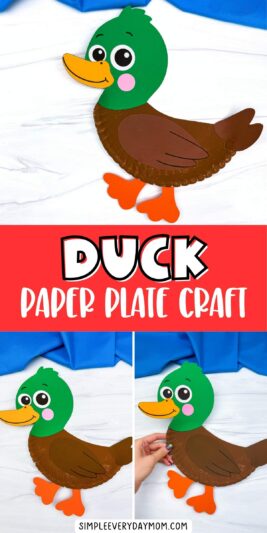 Duck Paper Plate Craft for Kids [Free Printable Template]