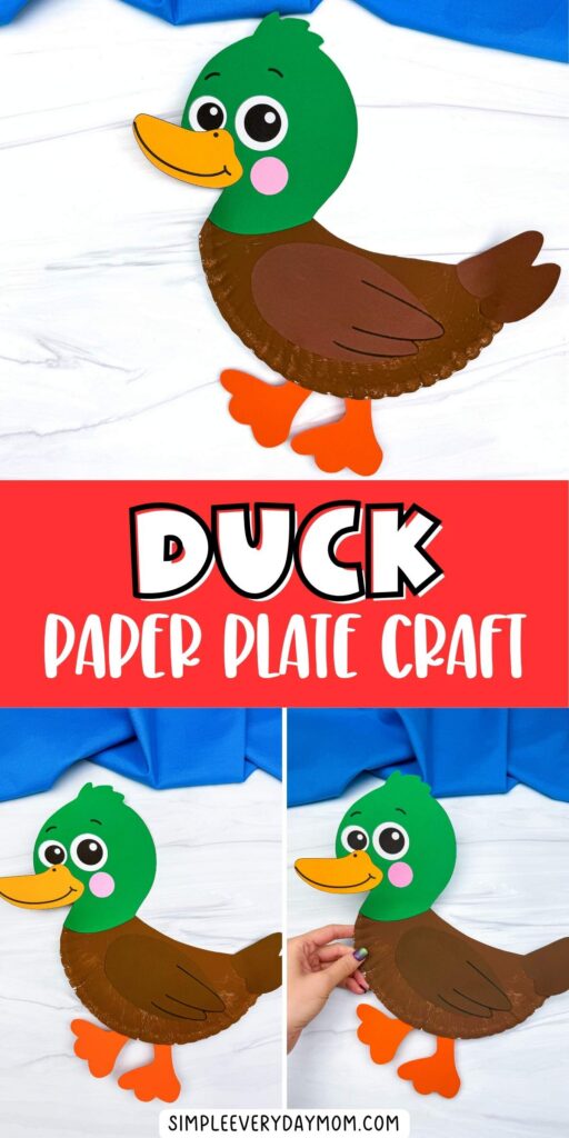 Duck Paper Plate Craft for Kids [Free Printable Template]