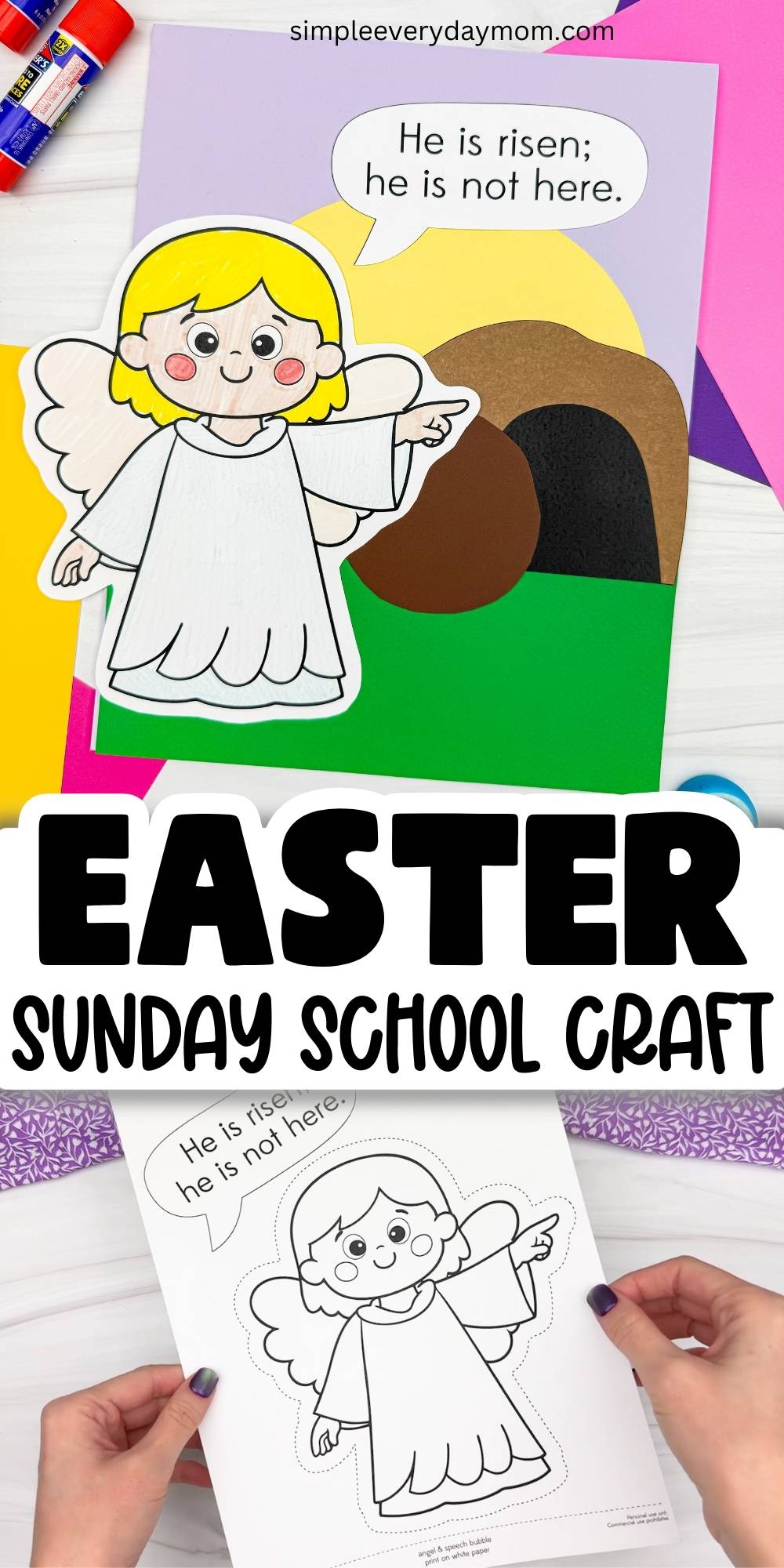 Easter Bible Craft for Kids [Free PDF Template]
