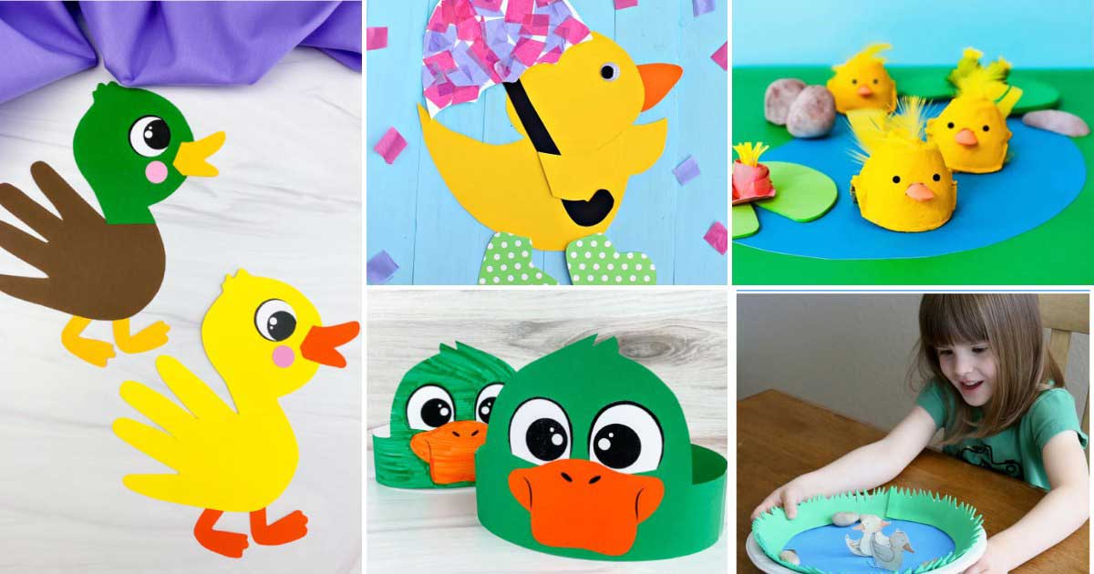 10 Hands-On Duck Crafts Kids Will Enjoy