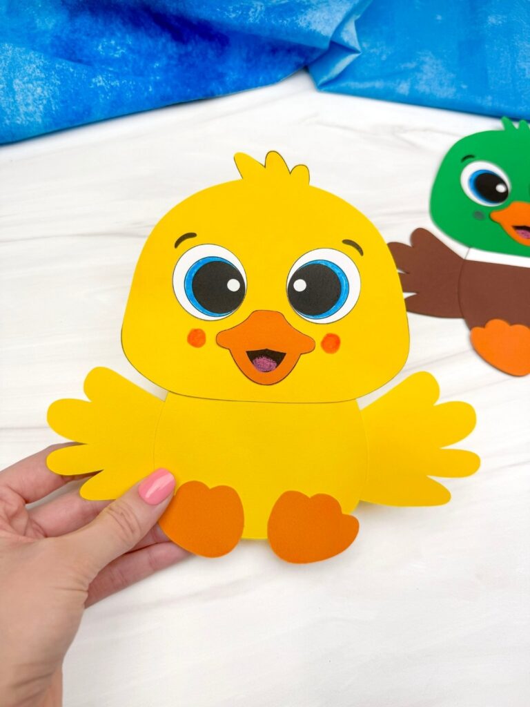 Baby Duck Craft for Kids [Free Printable Template]