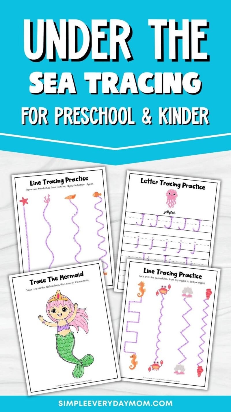 Free Printable Under The Sea Tracing Pages