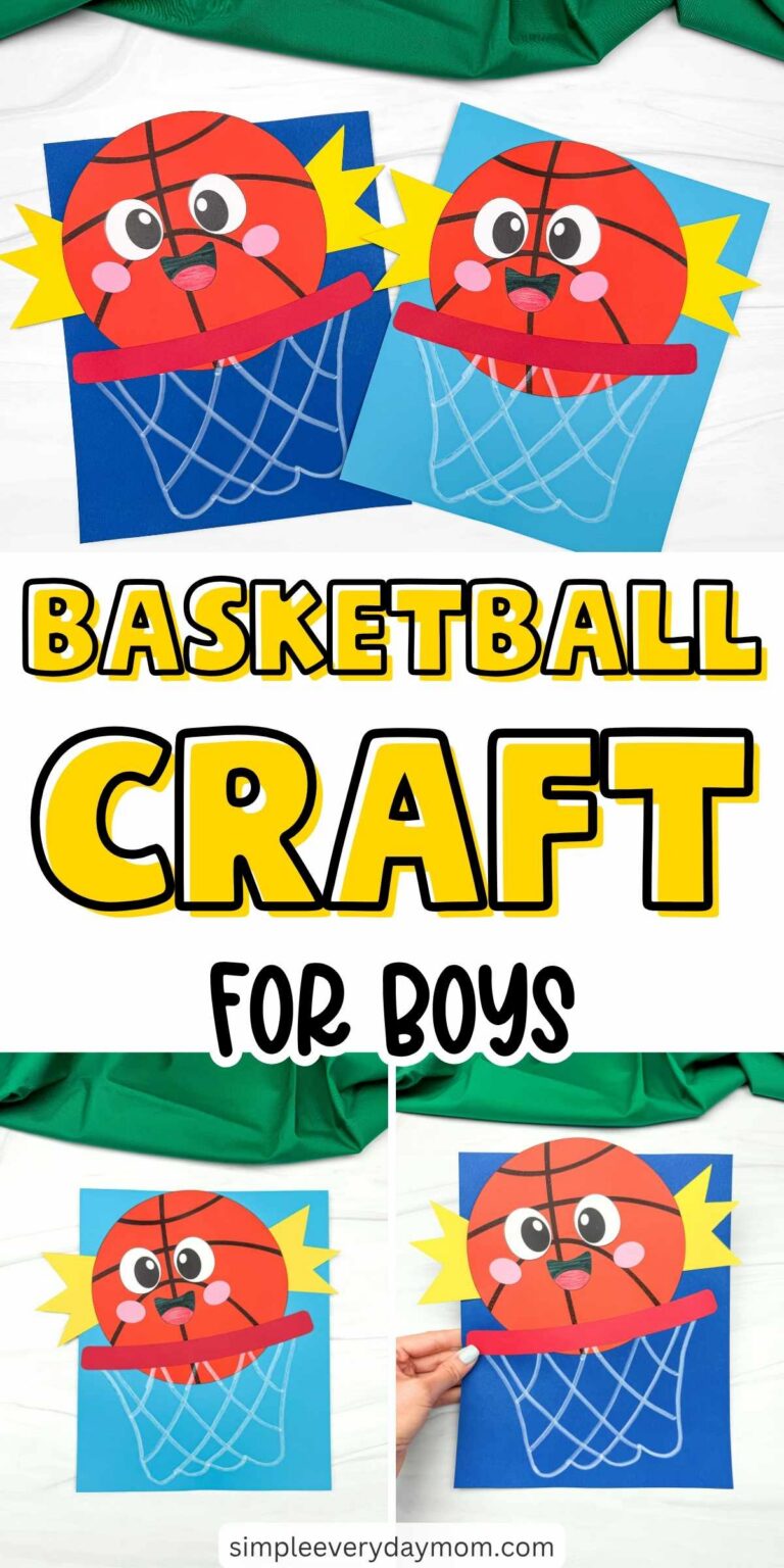 Basketball Craft for Kids [Free Printable Template]