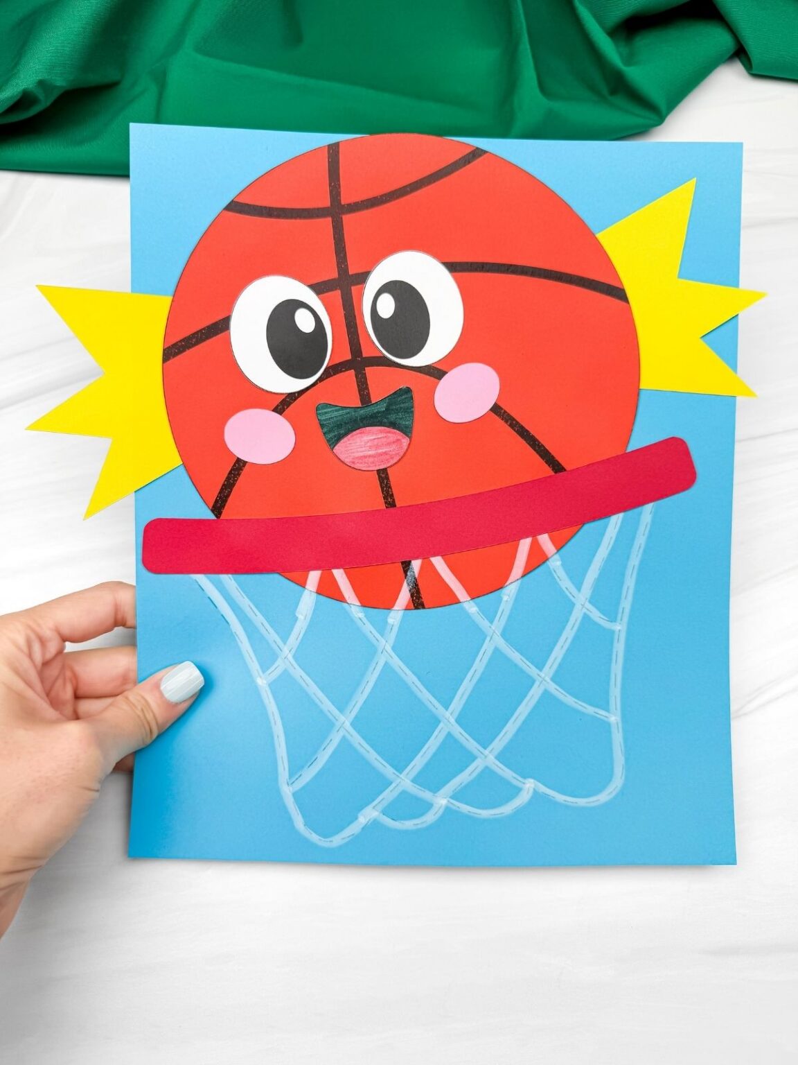 Basketball Craft for Kids [Free Printable Template]