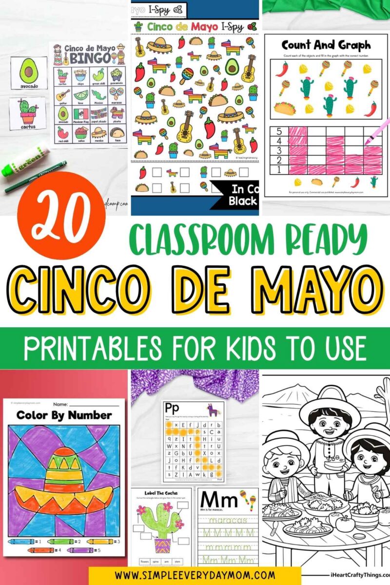 20 Kids' Cinco de Mayo Printables for Learning and Play