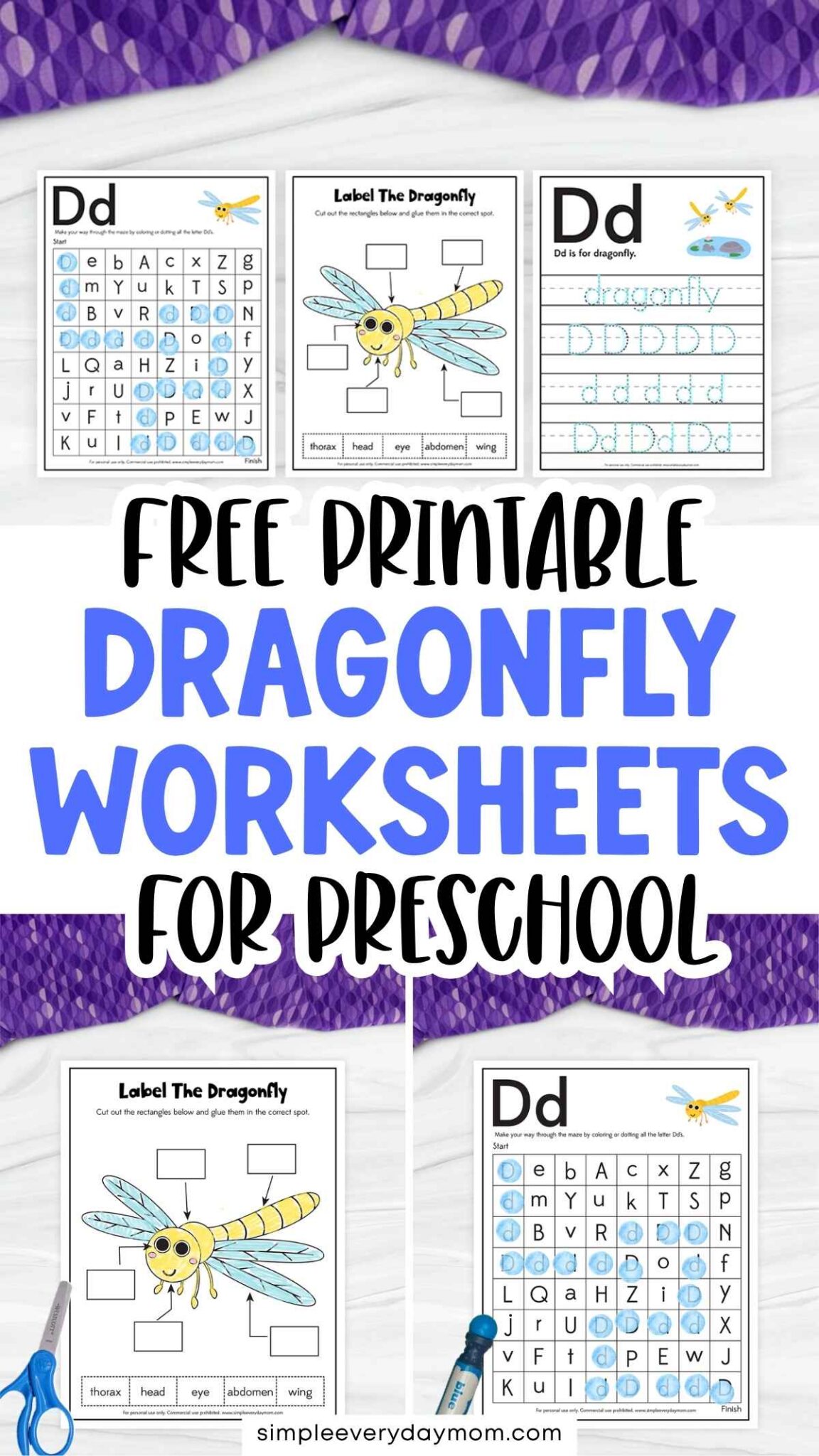 Free Printable Dragonfly Worksheets For Preschoolers