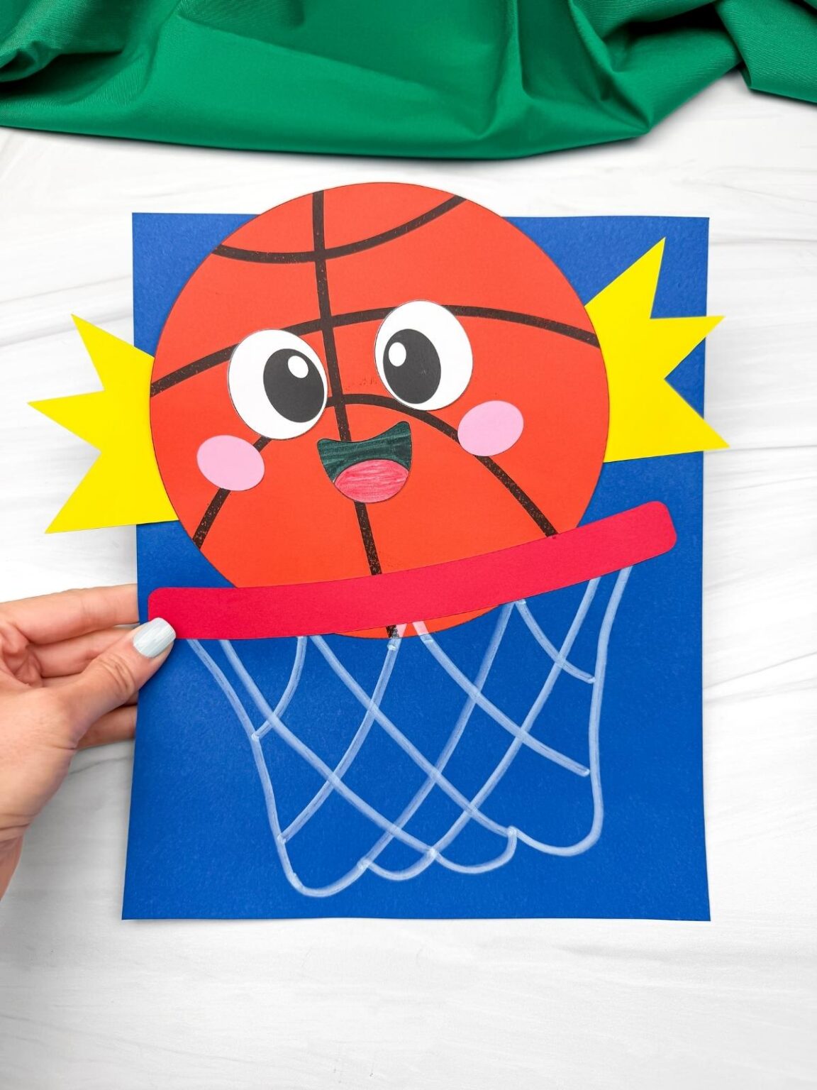 Basketball Craft for Kids [Free Printable Template]