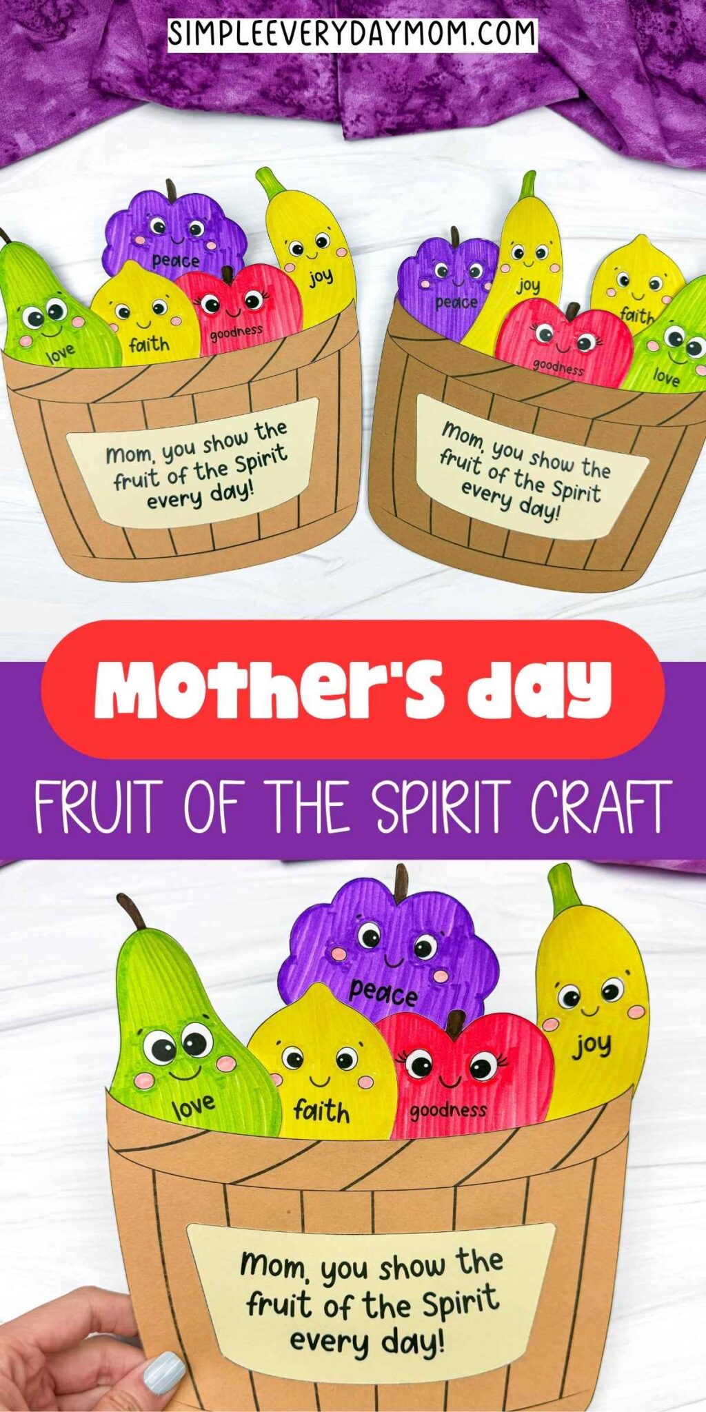 Mother's Day Bible Craft for Kids [Free PDF Template]