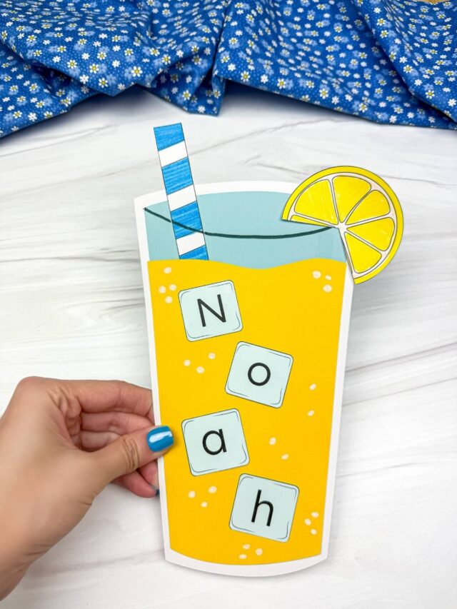 Lemonade Name Craft for Kids [Free PDF Template]