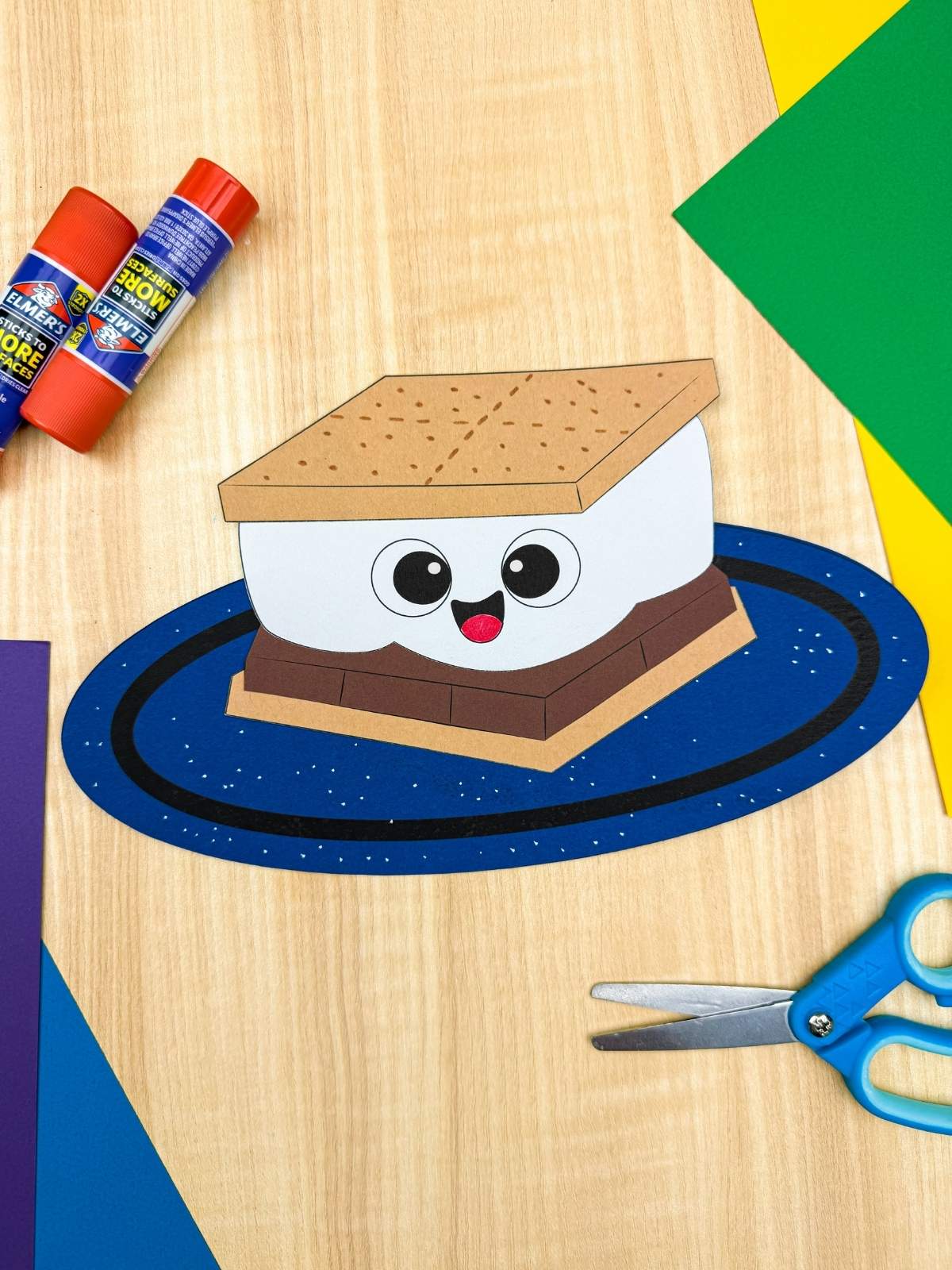 Smores Craft for Kids [Free PDF Template]