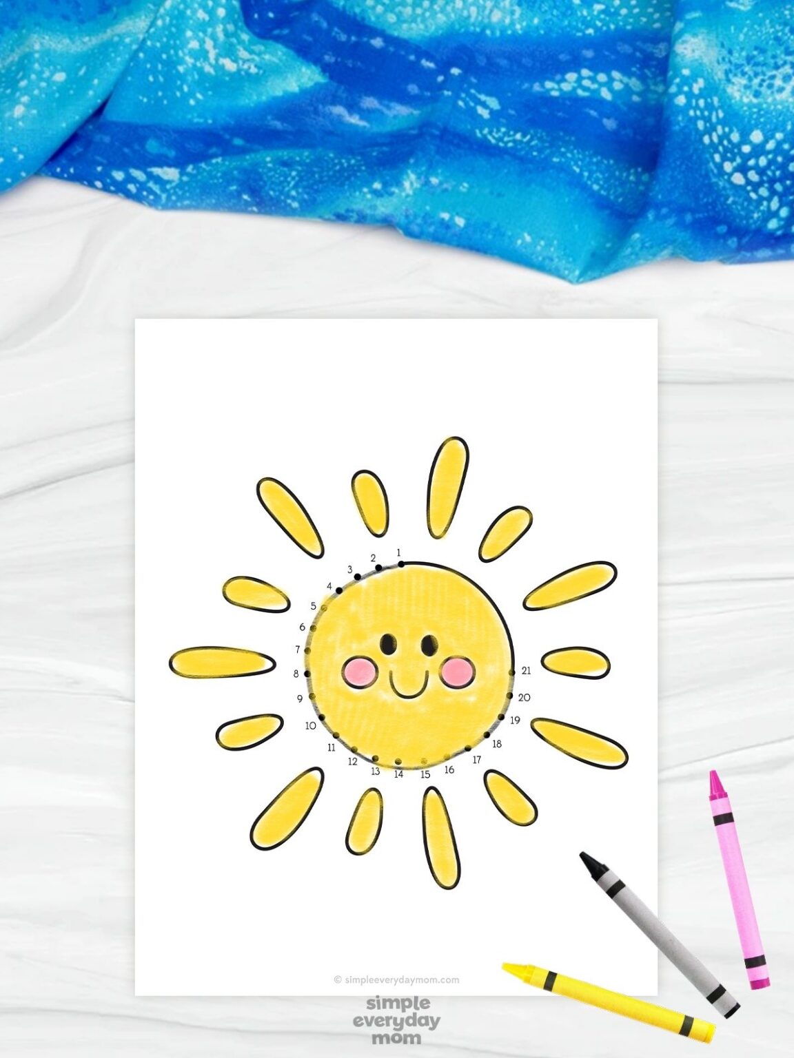 Beach Dot To Dot Printables For Summer