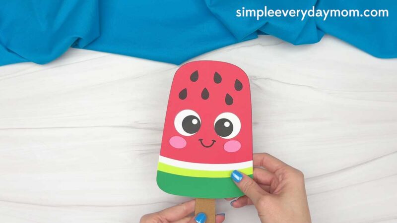 Summer Popsicle Craft for Kids [Free PDF Template]