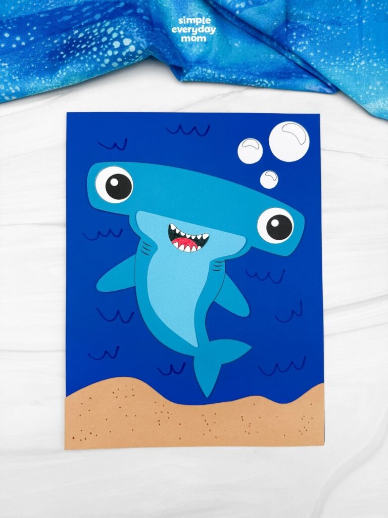 Hammerhead Shark Craft for Kids [Free PDF Template]