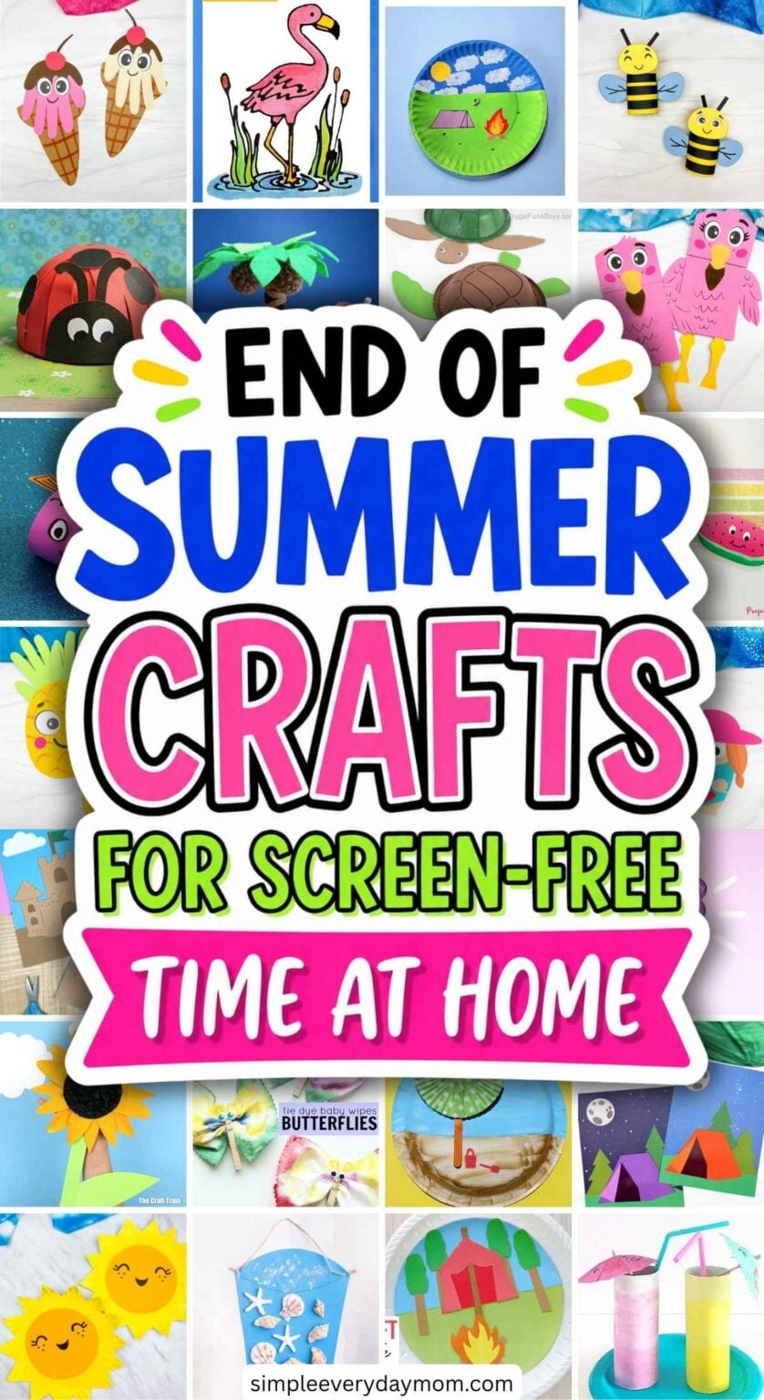 30+ End Of Summer Crafts Kids Can Make With Simple Supplies