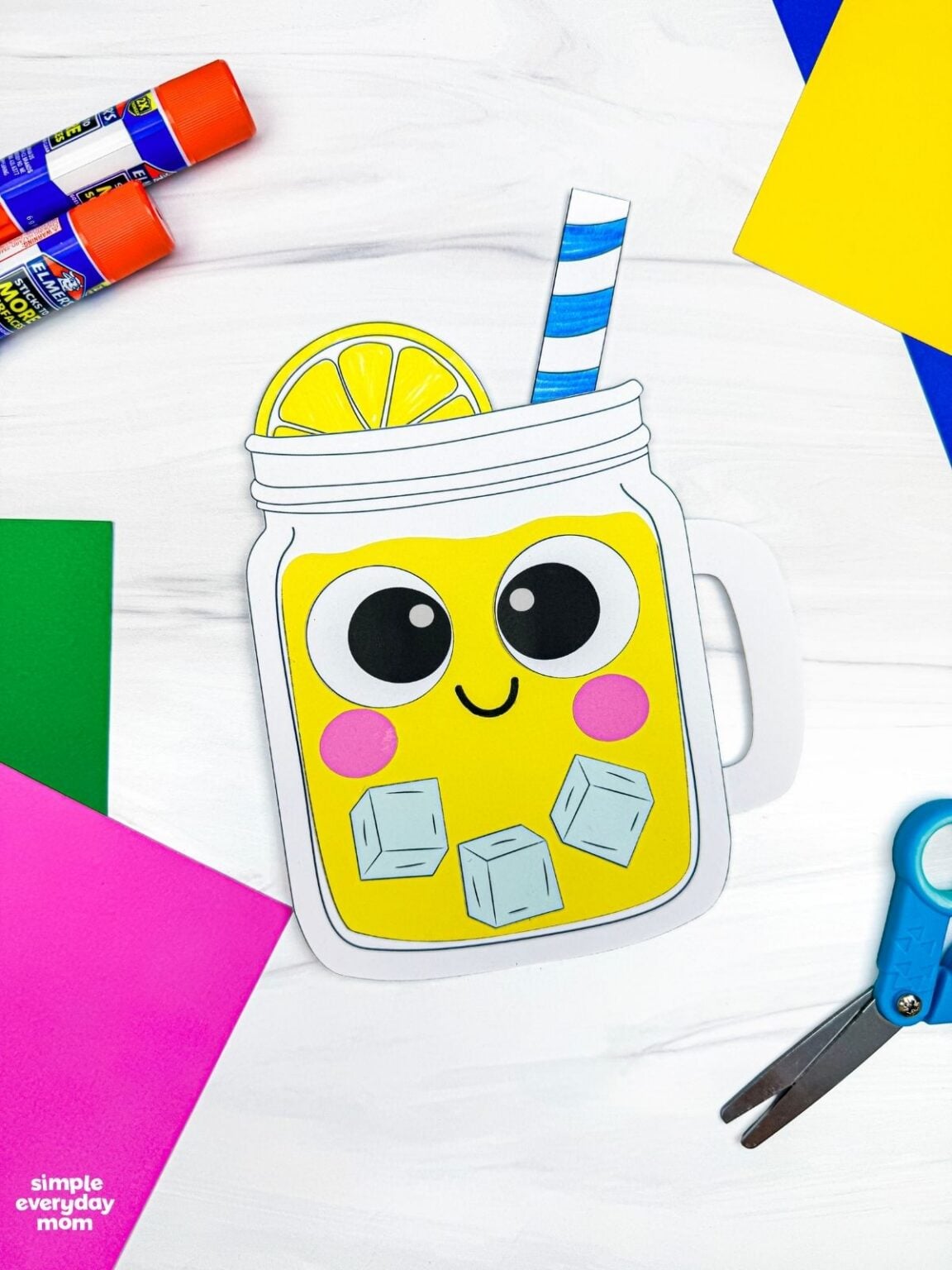 Lemonade Craft For Kids [Free Printable Template]