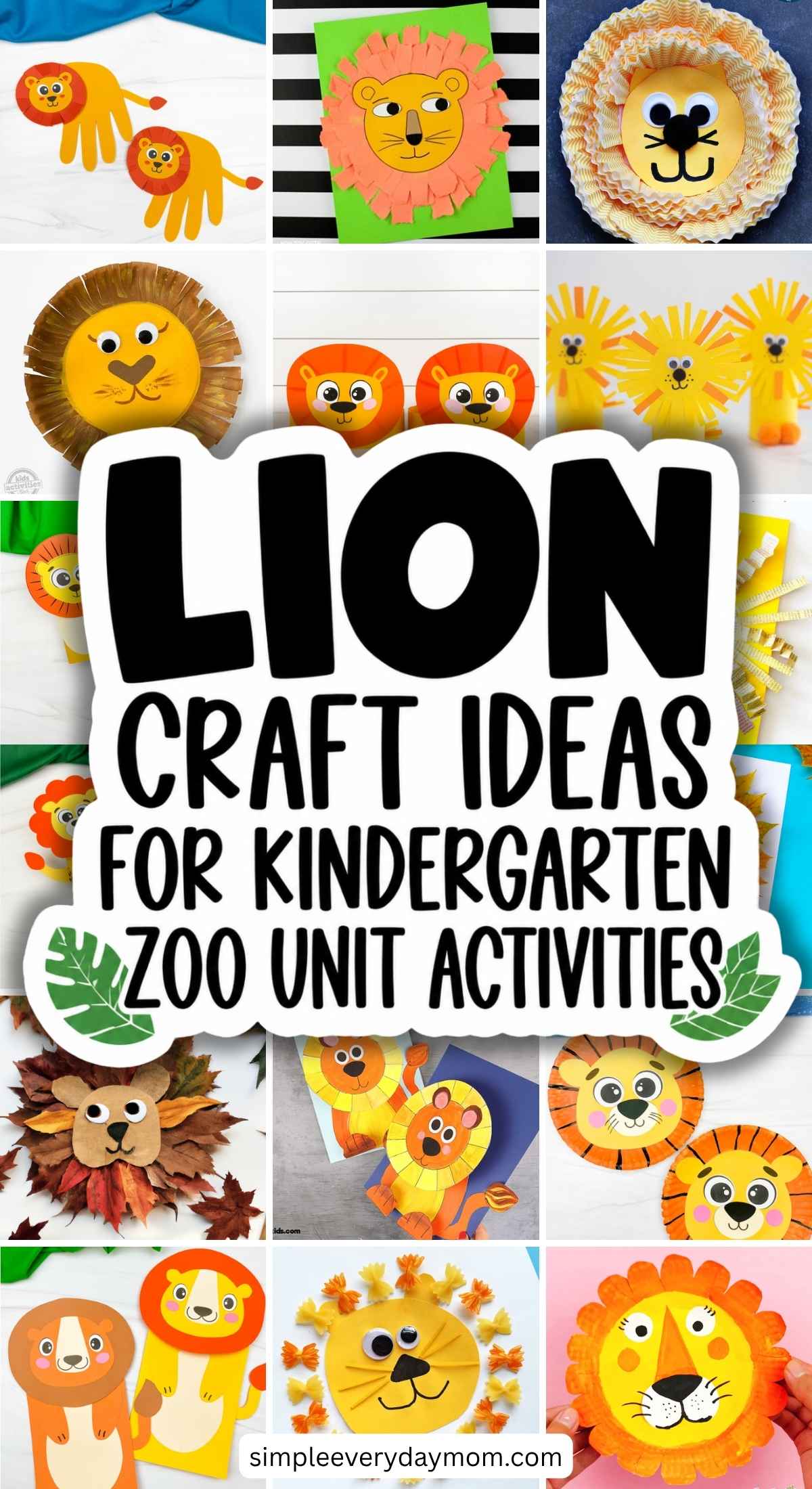 30+ Lion Crafts for Kids That Are Perfect for Playtime or Learning