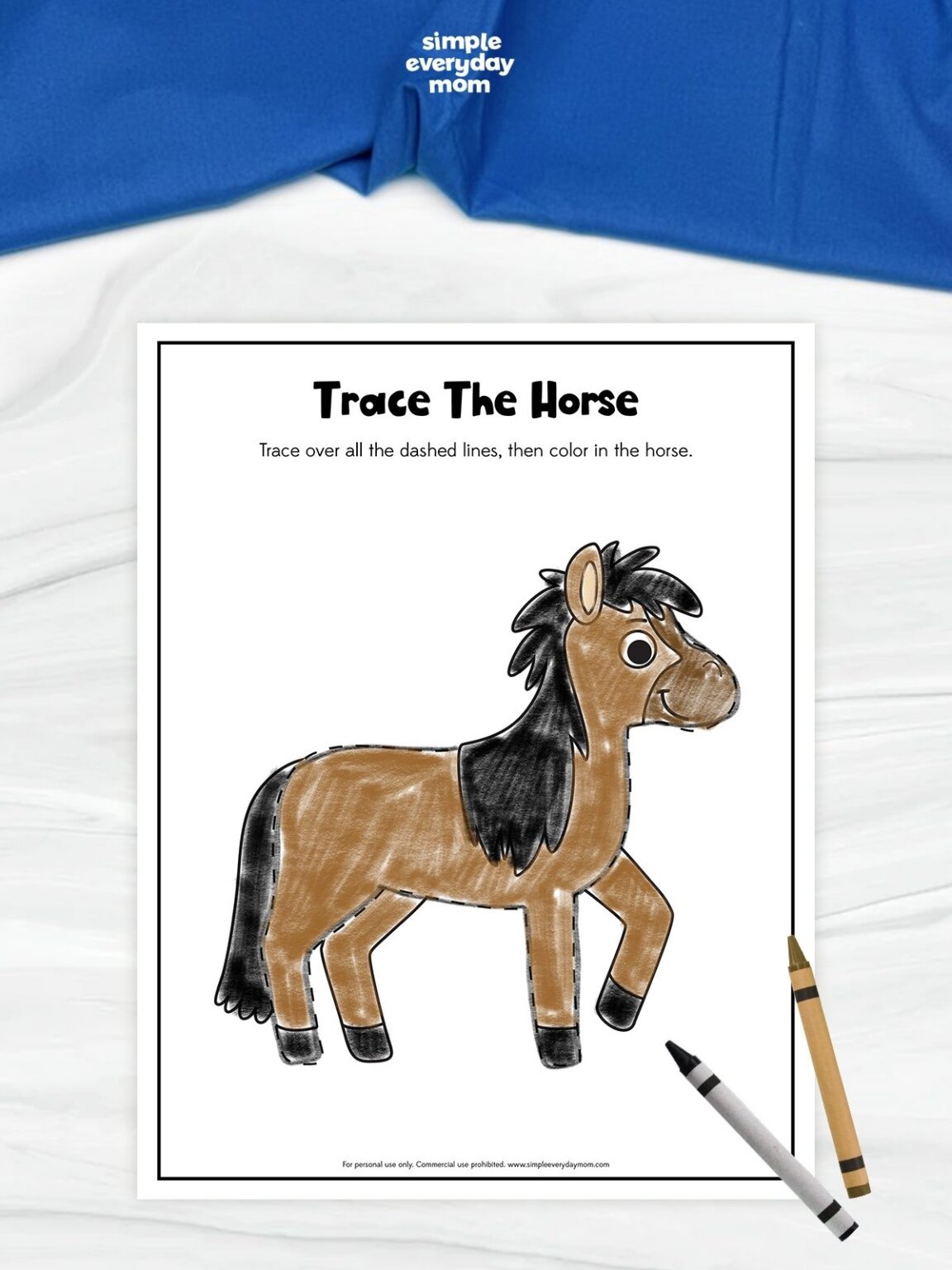 Pet Tracing Worksheets For Preschoolers