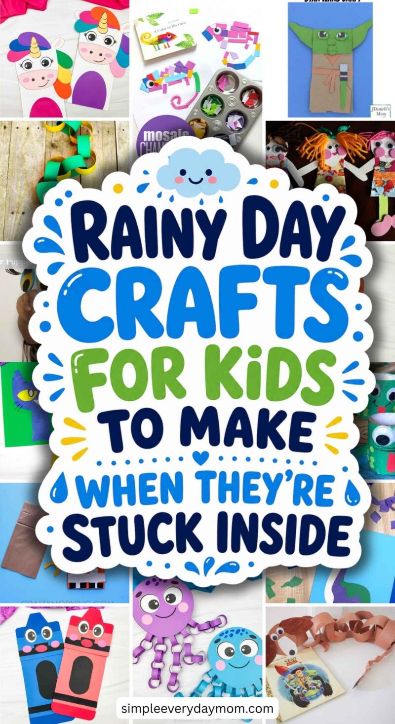 25 Indoor Rainy Day Craft Ideas For Kids They'll Love
