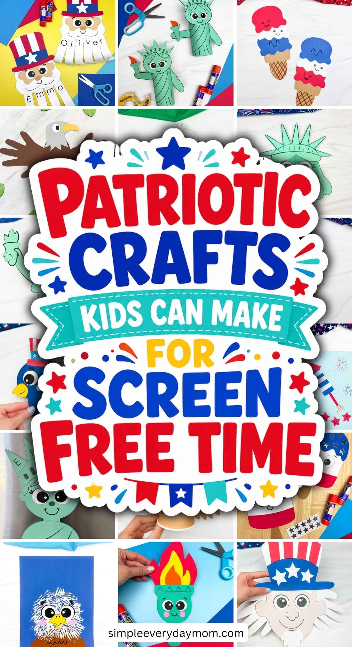 20+ Patriotic 4th of July Crafts for Kids